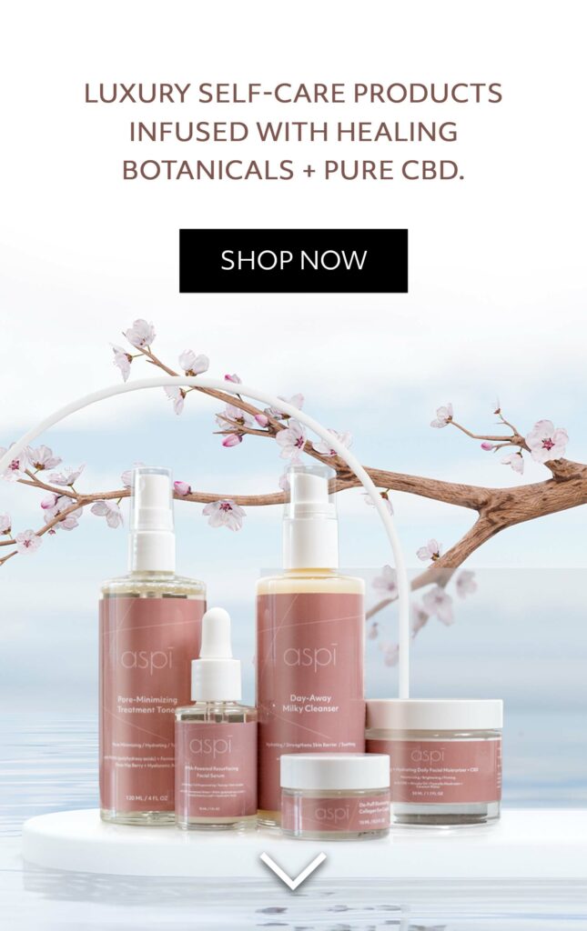 Welcome | Aspi | Luxury CBD + Healing Botanical Skincare